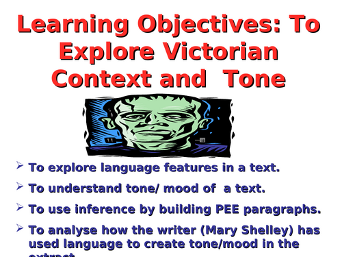 Frankenstein tone and analysis | Teaching Resources