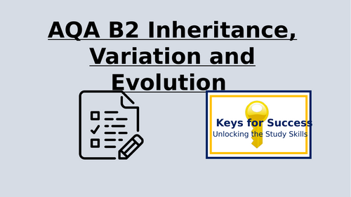 AQA B2 Inheritance Variation and Evolution (Trilogy Combined and ...