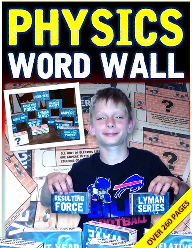 Physics: Interactive Vocabulary 3D Word Wall | Teaching Resources