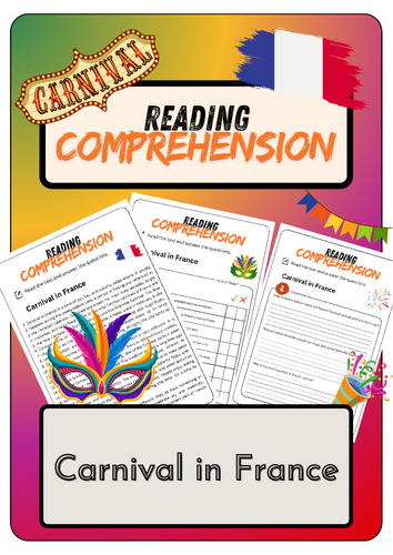Reading Comprehension - Carnival in France + Solutions | Teaching Resources