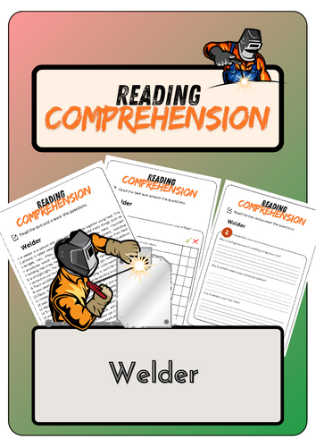 Reading Comprehension - Welder + Solutions | Teaching Resources