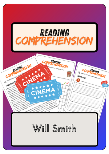 Reading Comprehension - Will Smith + Solutions | Teaching Resources