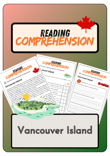 Reading Comprehension - Vancouver Island + Solutions | Teaching Resources