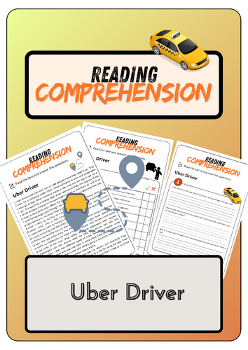 Reading Comprehension - Uber Driver + Solutions | Teaching Resources