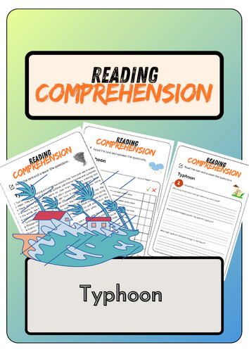 Reading Comprehension - Typhoon + Solutions | Teaching Resources