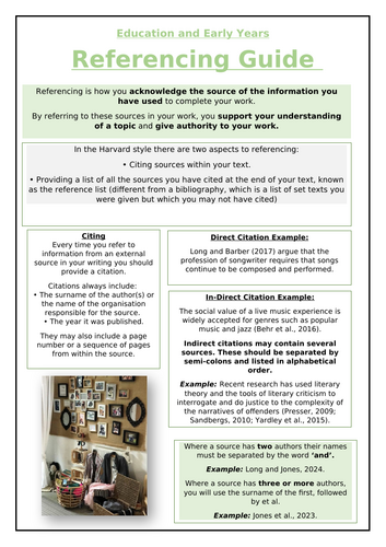 Referencing Guide | Teaching Resources Referencing Guide | Teaching Resources