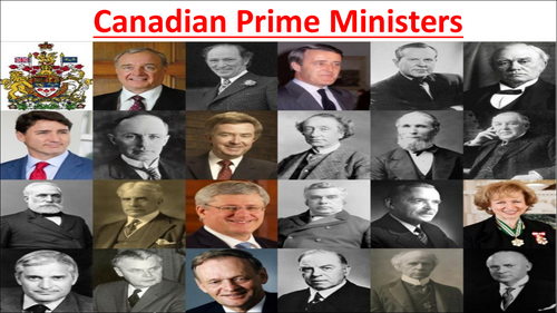 Canadian Prime Ministers Slideshow x2 - 1867-2025 | Teaching Resources