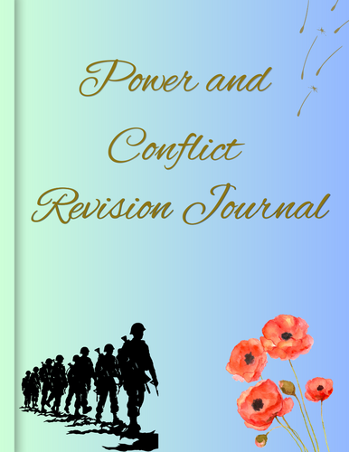Power and Conflict Poetry Journal | Teaching Resources