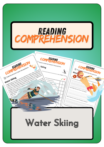 Reading Comprehension - Water Skiing + Solutions | Teaching Resources