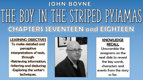 The Boy in the Striped Pyjamas - Chapters 17-18 - Double Lesson ...