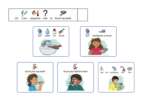 Sequence Brushing Teeth | Teaching Resources