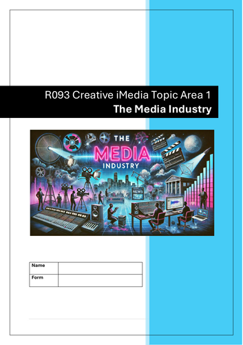 Creative iMedia R093 Topic Area 1 - The Media Industry Workbook ...