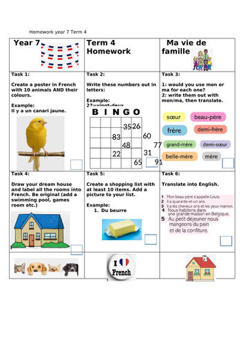 Homework sheet Dynamo 1 Module 4 | Teaching Resources