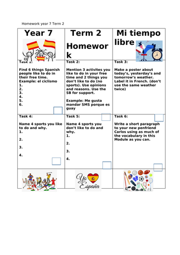 Homework sheet Viva 1 Module 2 | Teaching Resources