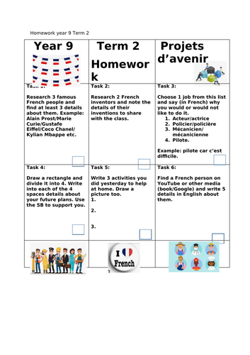 Homework sheet Dynamo 3 Module 2 | Teaching Resources