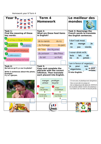 Homework sheet Dynamo 3 Module 4 | Teaching Resources