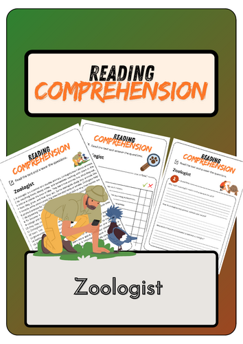 Reading Comprehension - Zoologist + Solutions | Teaching Resources