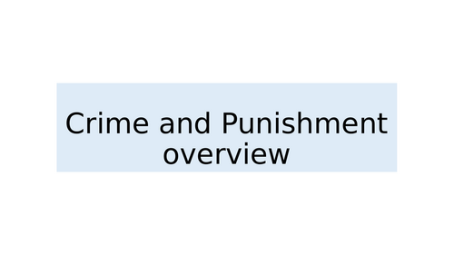 WJEC Crime and Punishment question guide and complete overview ...
