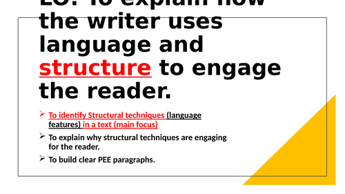 Structural Techniques Analysis Teaching Resources