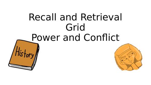 AQA Power and Conflict LAST MINUTE REVISION Recall and Retrieval Grid ...