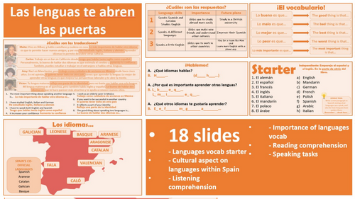 2026 Spanish AQA GCSE Module 8.4 - Las lenguas te abren las puertas ...