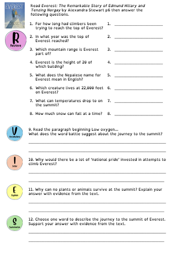 SATS revision - reading comprehension 5 (non-fiction) | Teaching Resources