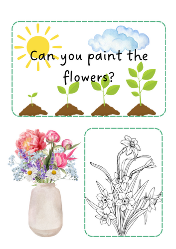 Growing / Plants - Flower Painting | Teaching Resources