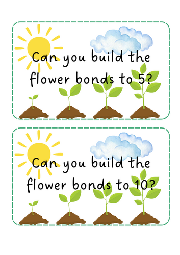 Growing / Plants - Number bond flowers | Teaching Resources