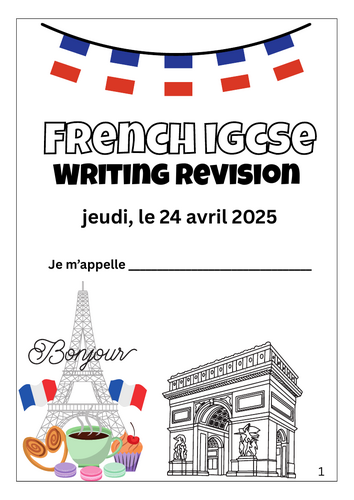 iGCSE Writing practise booklet | Teaching Resources
