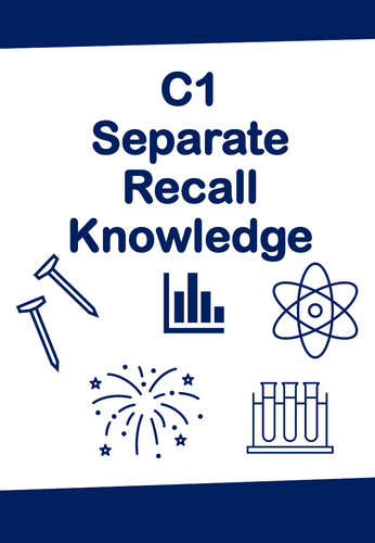 AQA C1 Chemistry Trilogy (Separate) 100 Multiple Choice with answers ...
