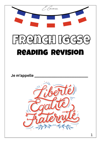 iGCSE French Reading revision tips & activities | Teaching Resources