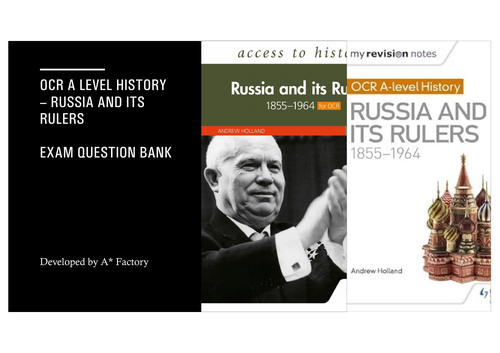OCR Russia and its Rulers 1855-1964 Exam Question Bank | Teaching Resources