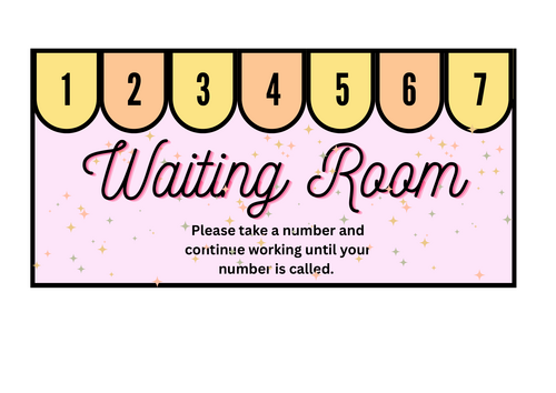 Classroom waiting room | Teaching Resources