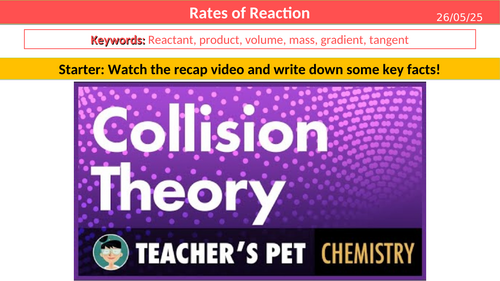 GCSE Chemistry - Measuring rates of reaction | Teaching Resources