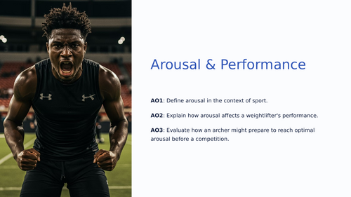 GCSE PE - Arousal and Performance | Teaching Resources