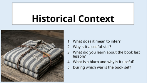 Boy in the Striped Pajamas - Historical Context | Teaching Resources