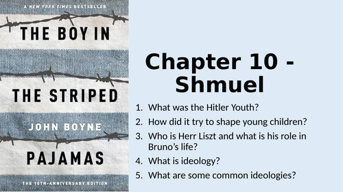 Boy in the Striped Pajamas - Chapter 10 - Shmuel | Teaching Resources