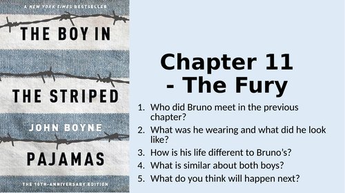 Boy in the Striped Pajamas - Chapter 11 - The Fury | Teaching Resources