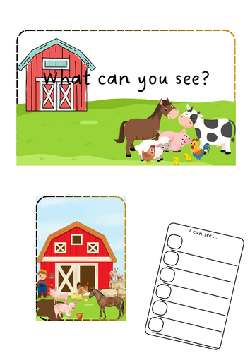 Farm Animals - I can see writing | Teaching Resources