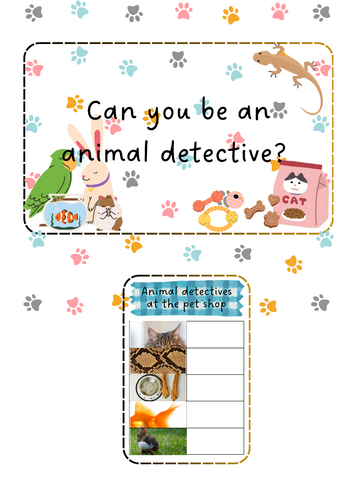 Pets - Pet Detectives | Teaching Resources