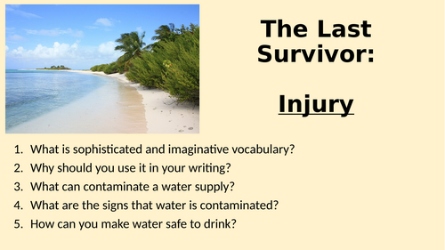 Non Fiction - Survival - Injury | Teaching Resources
