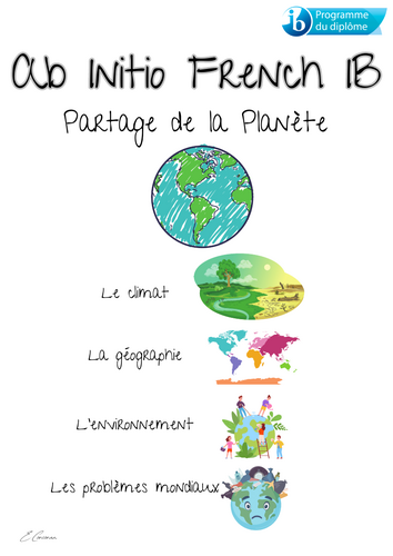 IB Ab Initio French Partage de la Planete | Teaching Resources