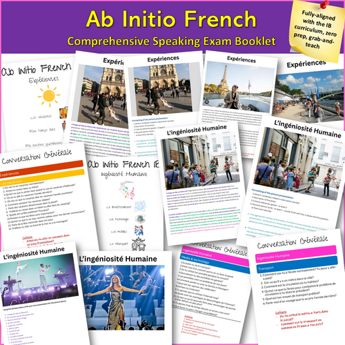 IB Ab Initio French Speaking Resources | Teaching Resources