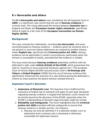 Overall impact of the Supreme Court | Teaching Resources