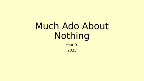 Much Ado About Nothing Lessons | Teaching Resources