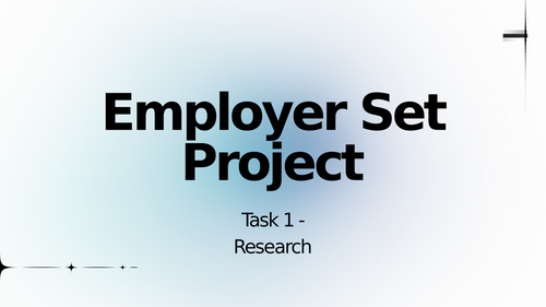 Lesson 2 - T Level Employer Set Project | Teaching Resources