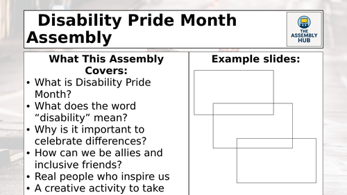 Disability Pride Month Assembly – Primary School PowerPoint | Teaching ...