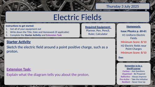 Edexcel A Level Physics - Fields | Teaching Resources