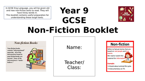 Non-Fiction Texts and Tasks GCSE or KS3 | Teaching Resources