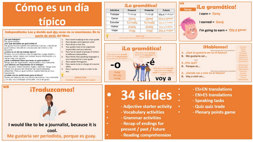 Viva 3, Module 2.4 - Cómo es un día típico | Teaching Resources